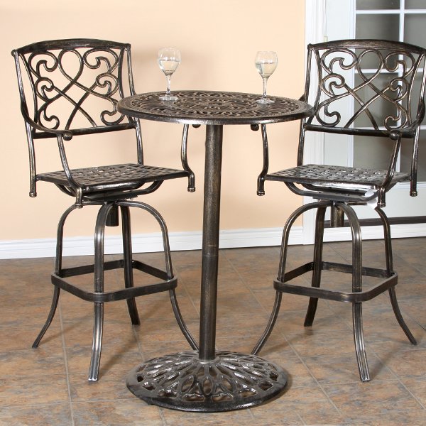 3 Piece Bar Height Patio Bistro Sets For The Outdoors 3 Piece Bar Height Patio Bistro Sets For The Outdoors
